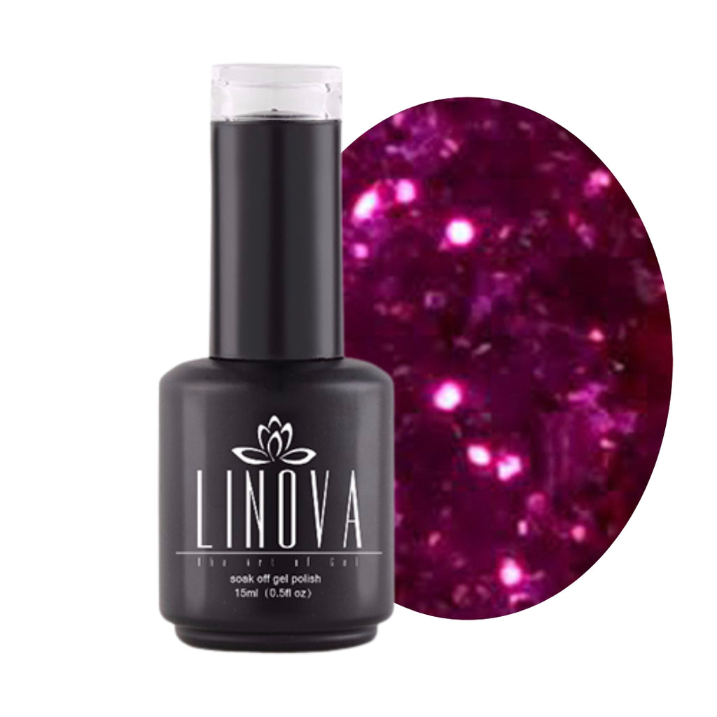 Pink Glitter | Glitter Gel Polish | Linova