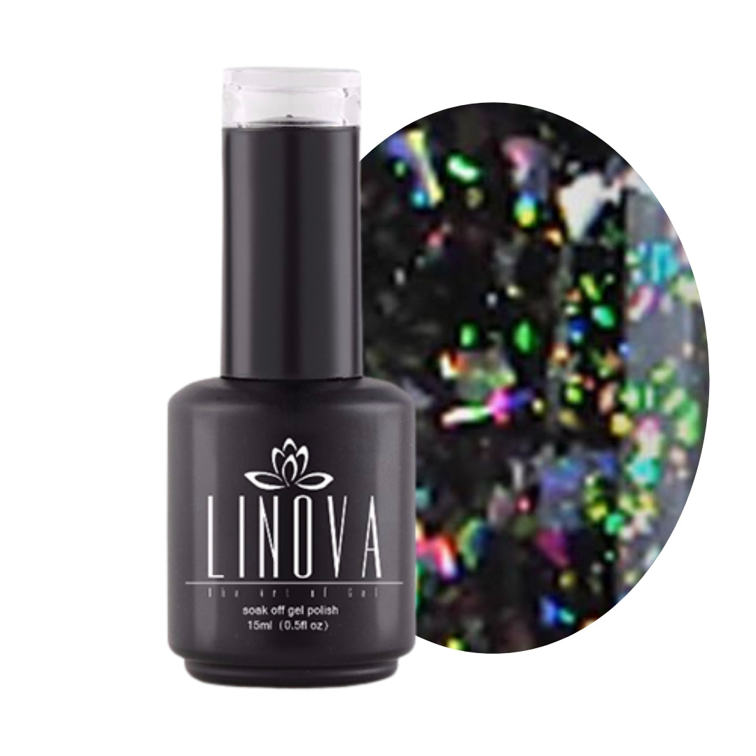 Glitter Gel polish|Large Gel Glitter|Rainbow Glitter|Linova